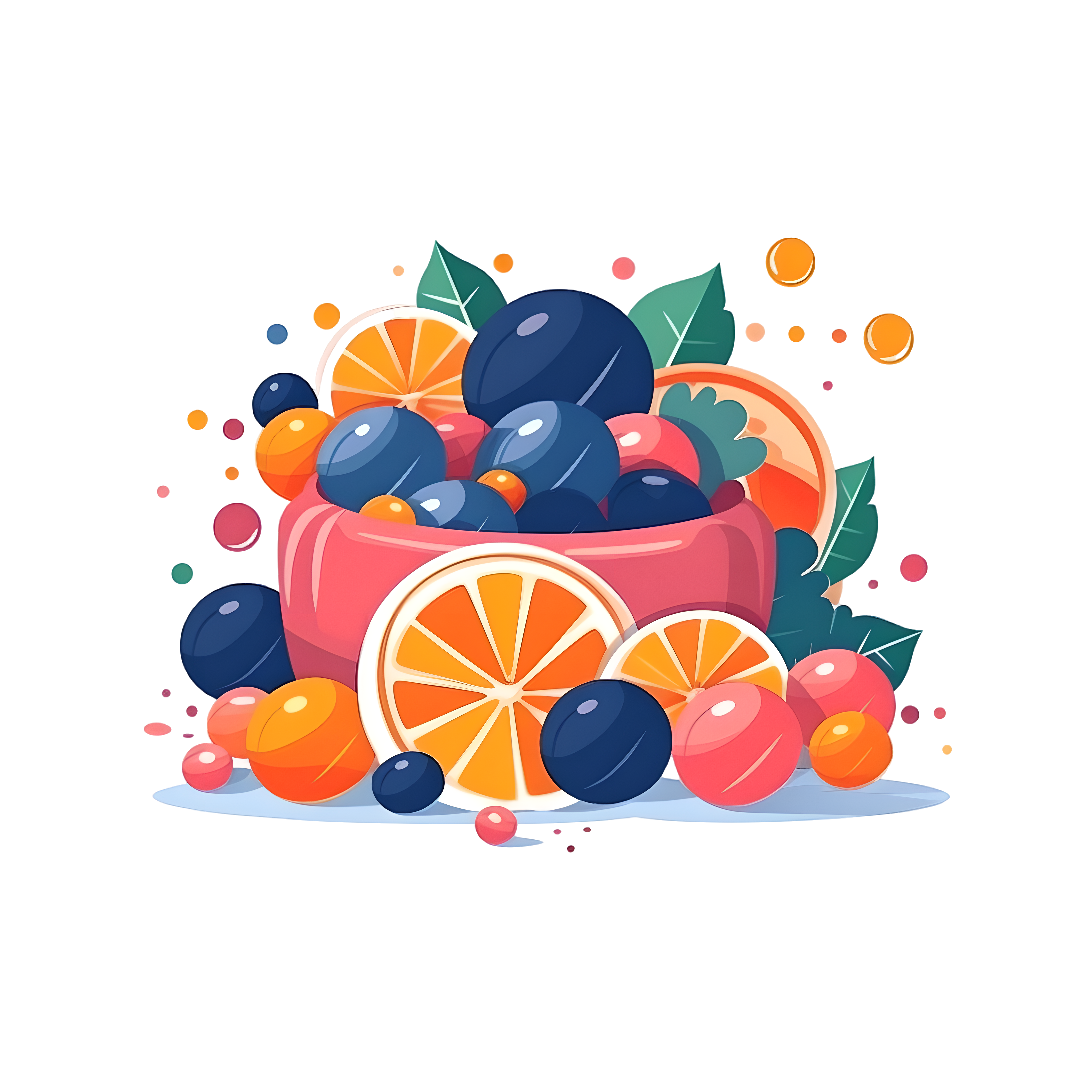 White Background Candy Flat Illustration UI Design Elements | PNGCAT