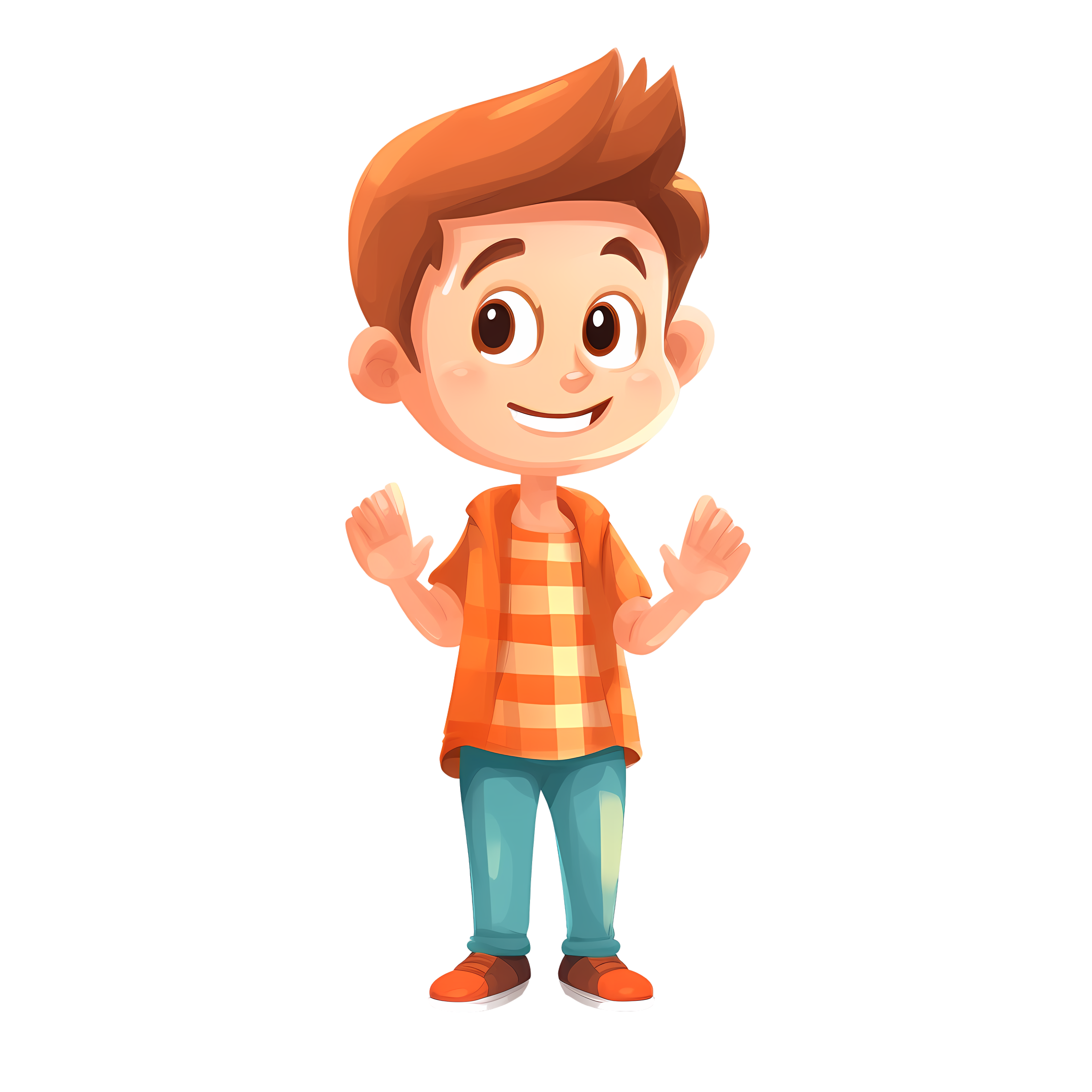 Handsome Cartoon Boy Character Illustration - Creative Digital Art | PNGCAT