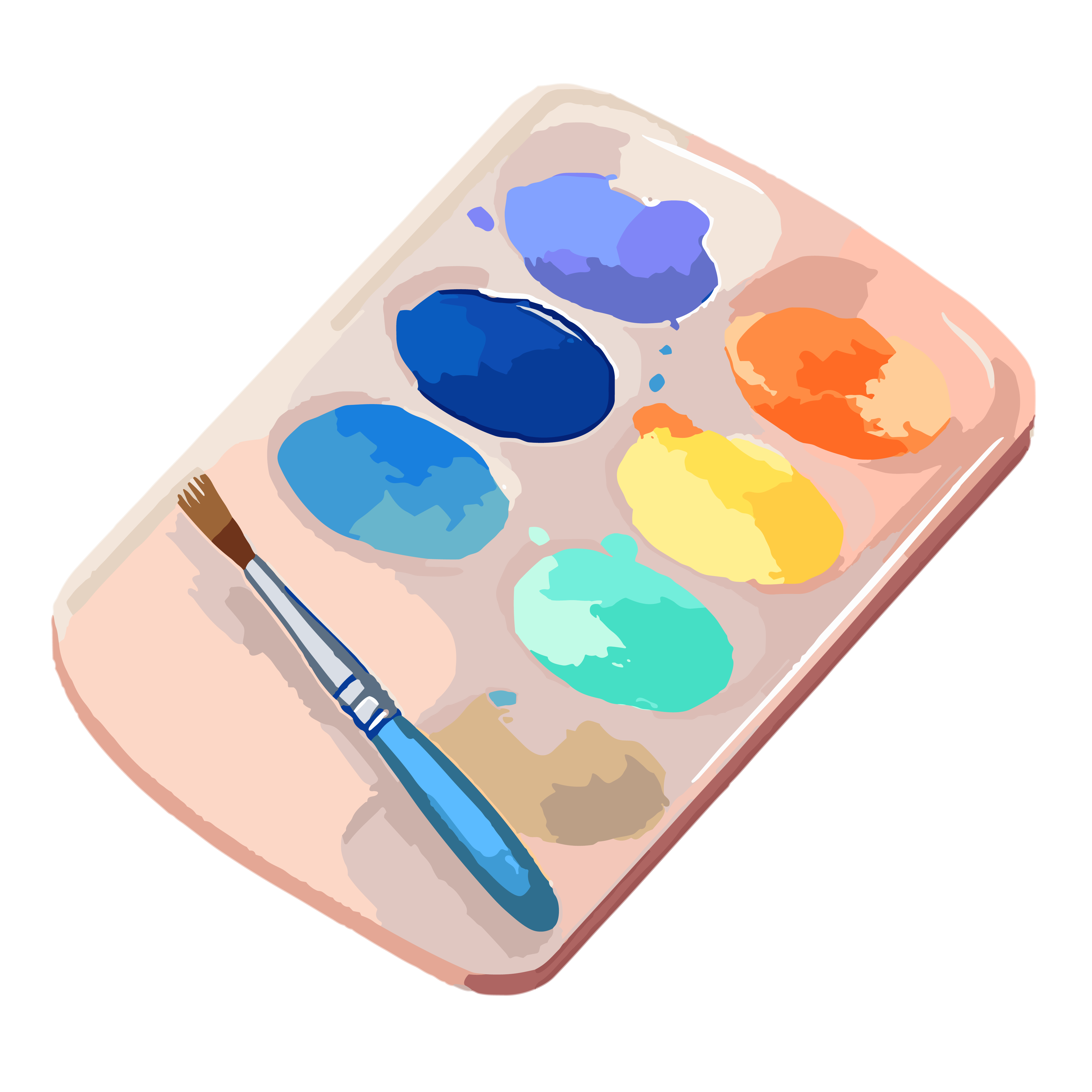 High-Definition Transparent Background Color Palette for Graphic Design ...