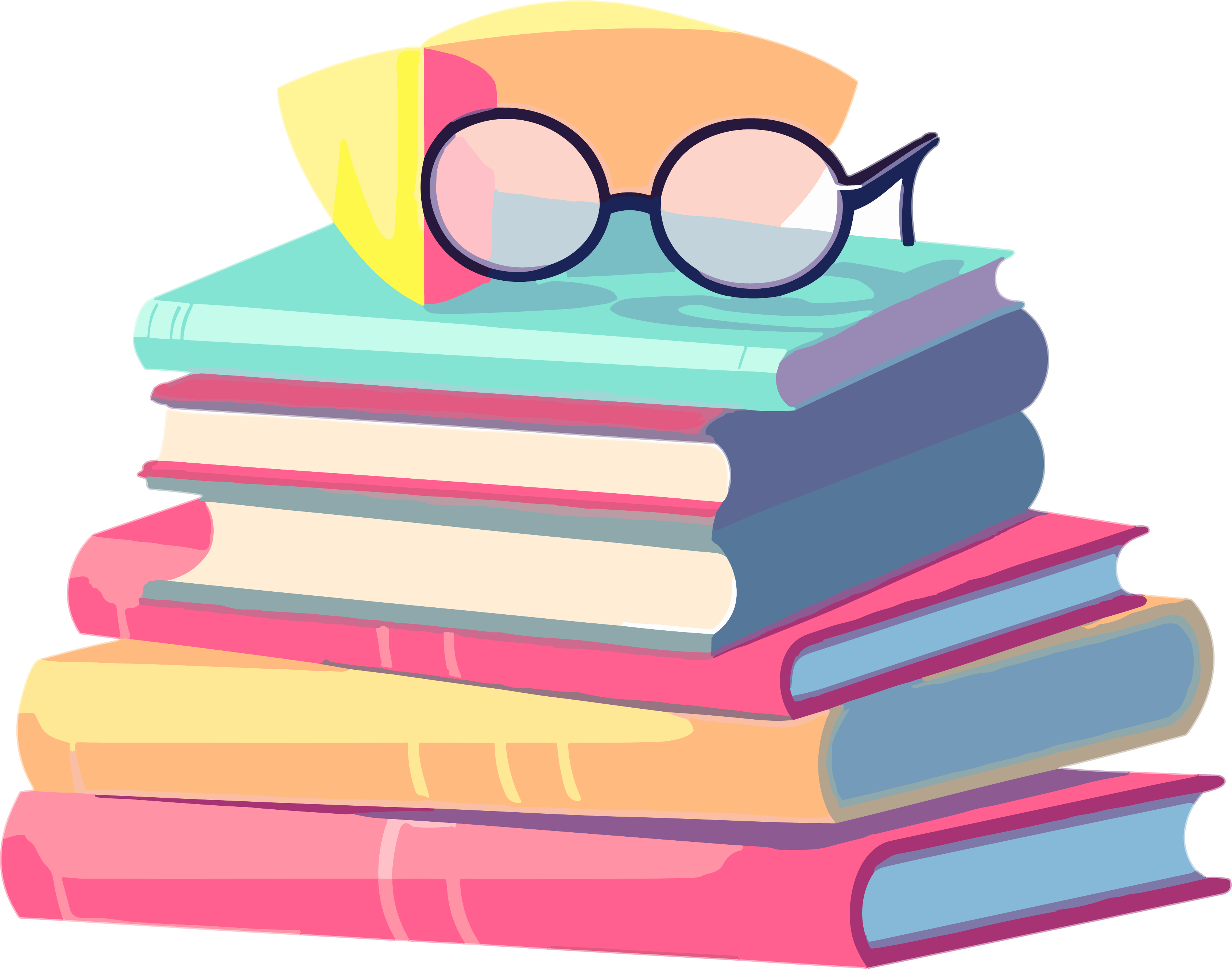 Stacked Book Material PNG with Transparent Background | PNGCAT
