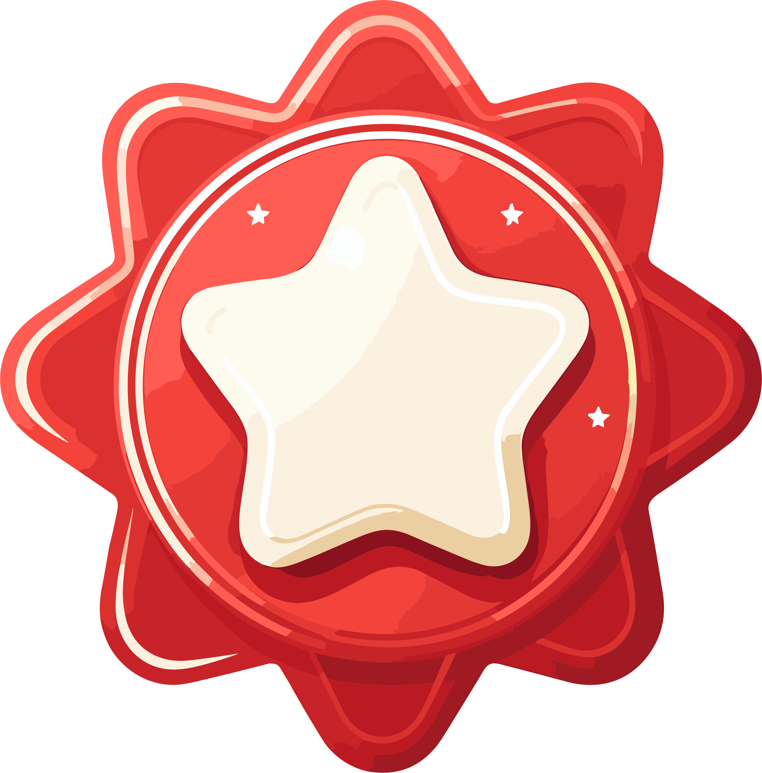Red Vector Transparent Background Logo Badge - High-Quality Design ...