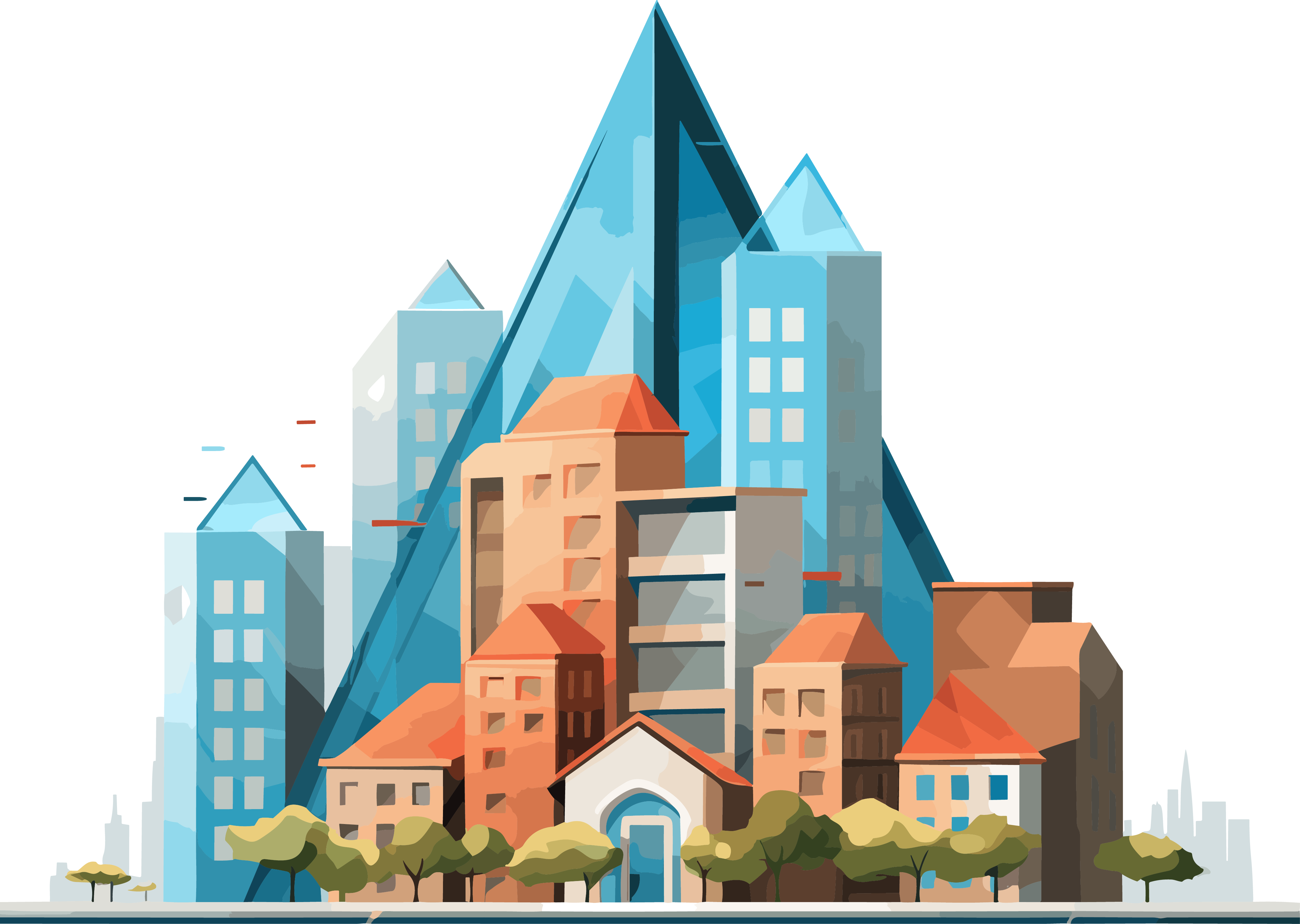 Vector Architectural Symbol Illustration with Transparent Background ...
