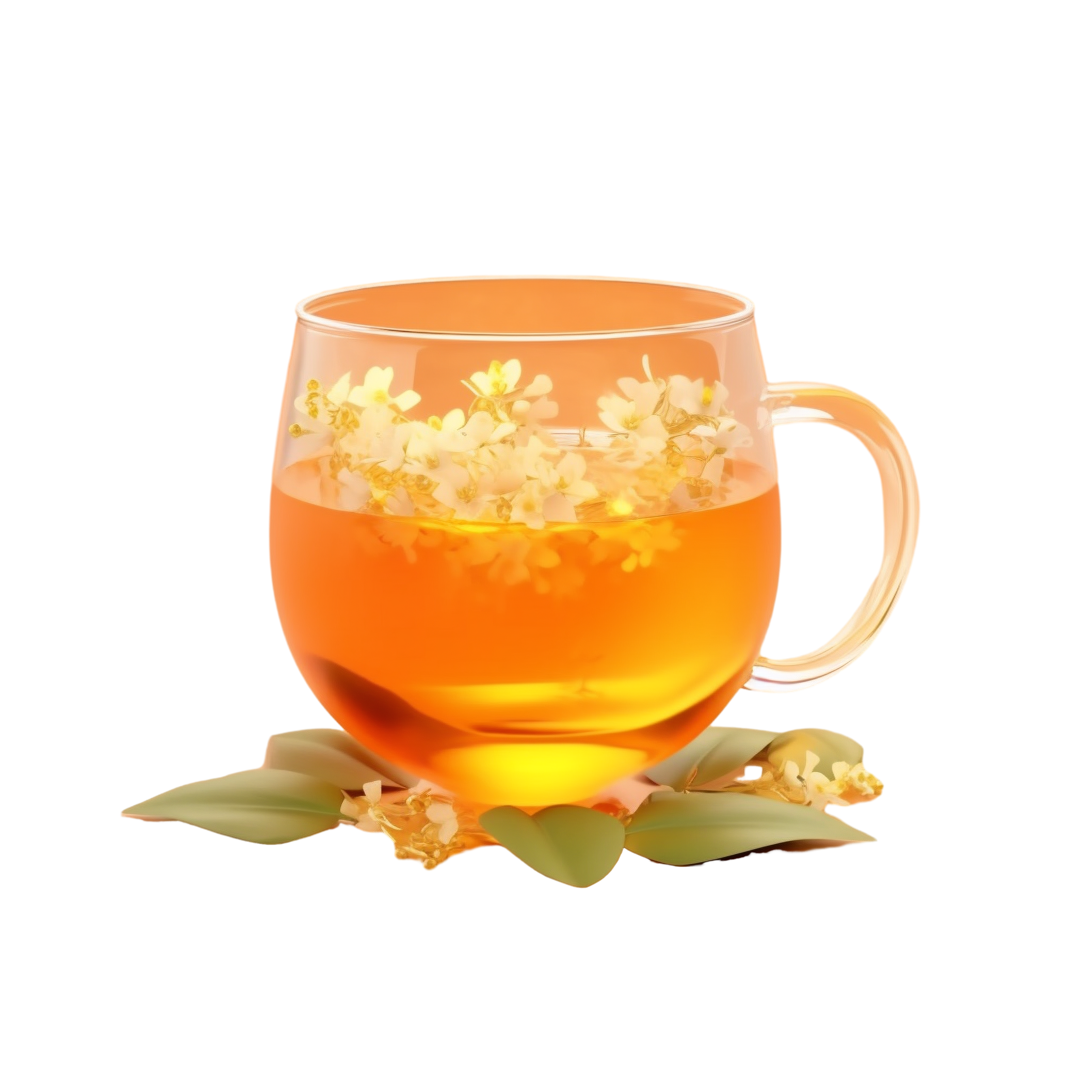 Commercial Design of Osmanthus Tea with Transparent Background for ...