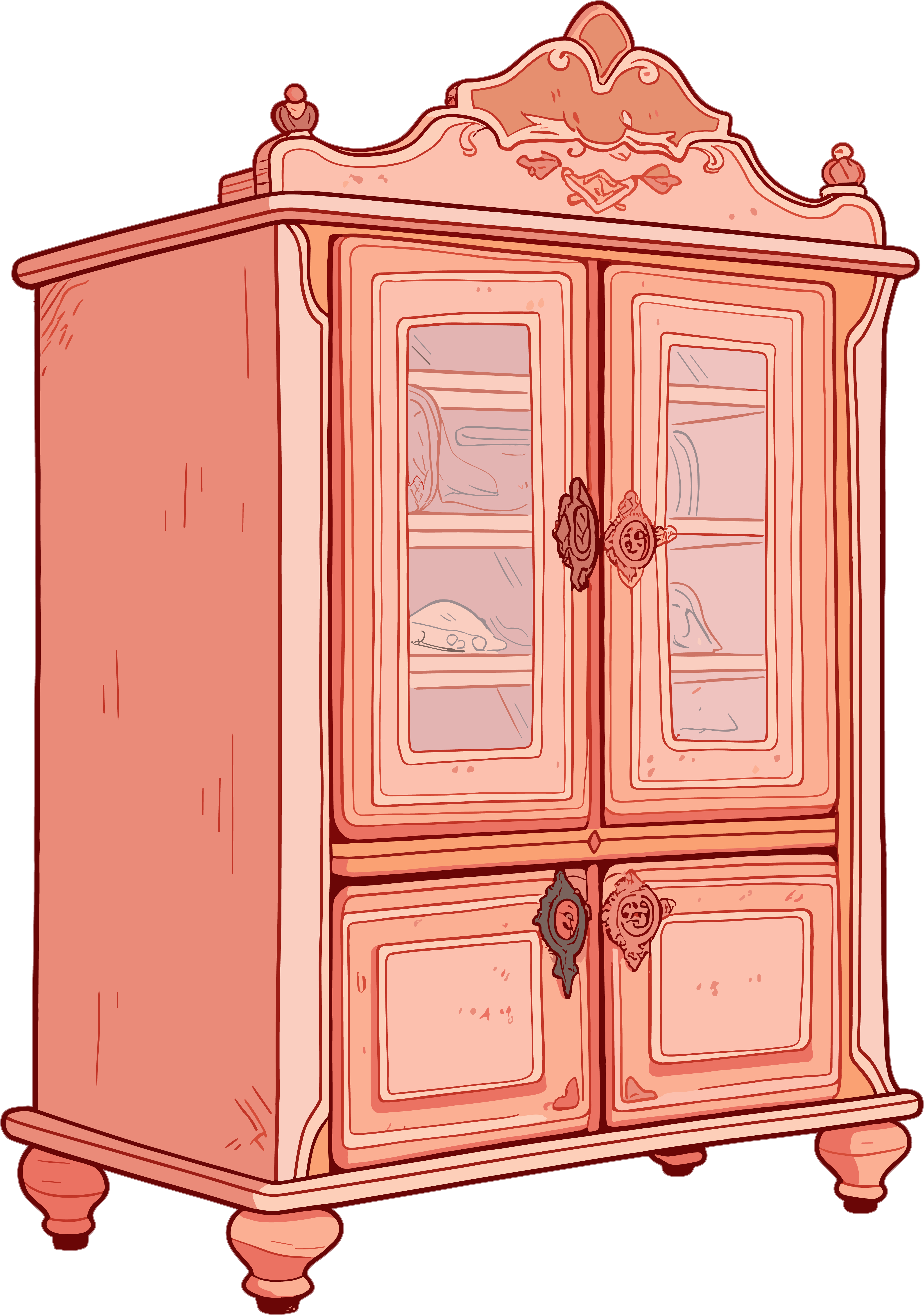 Cartoon Cabinet Commercial Design PNG Illustration - Creative Graphic ...