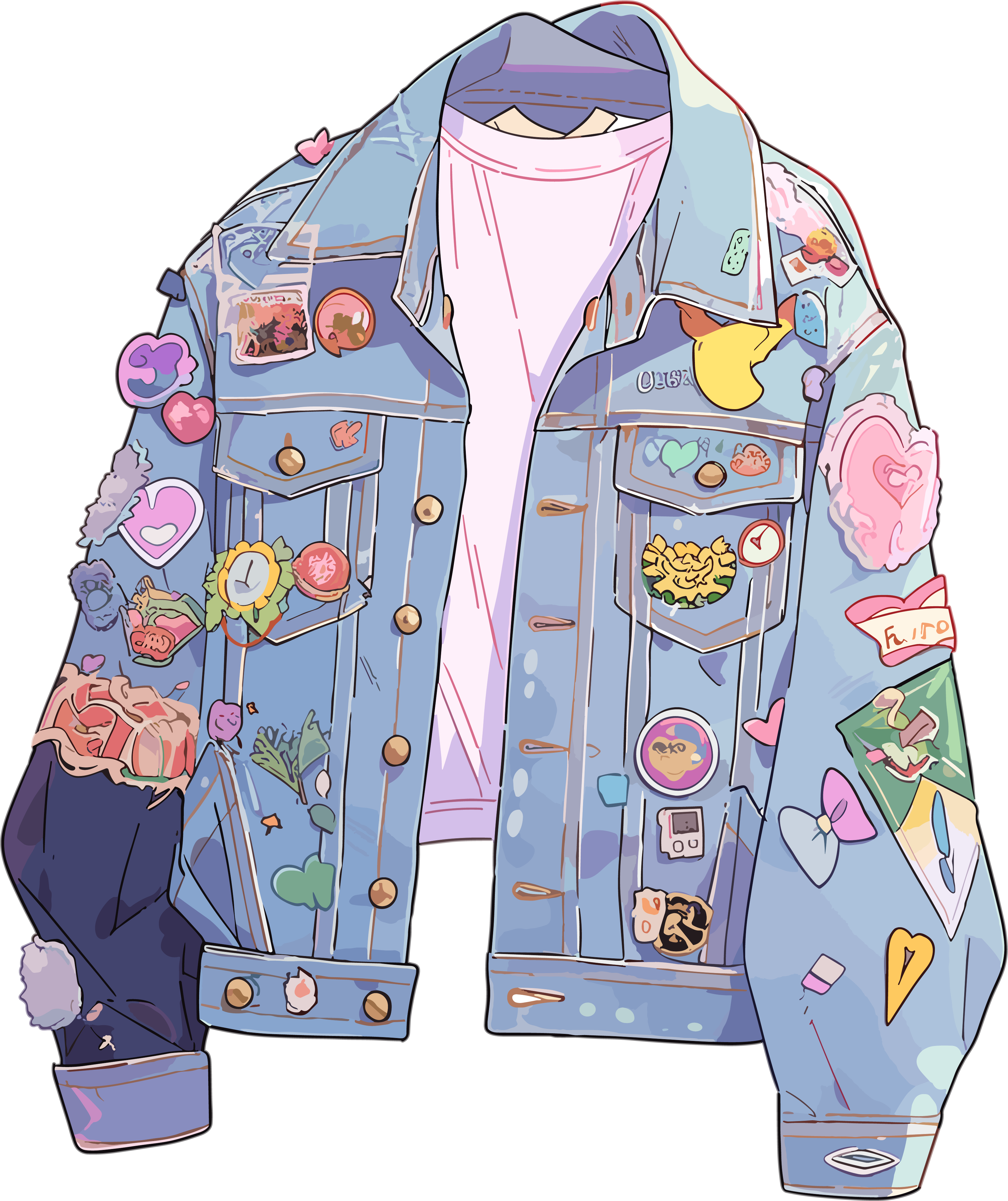 Glamorous Clothing Cartoon Illustrations | PNGCAT