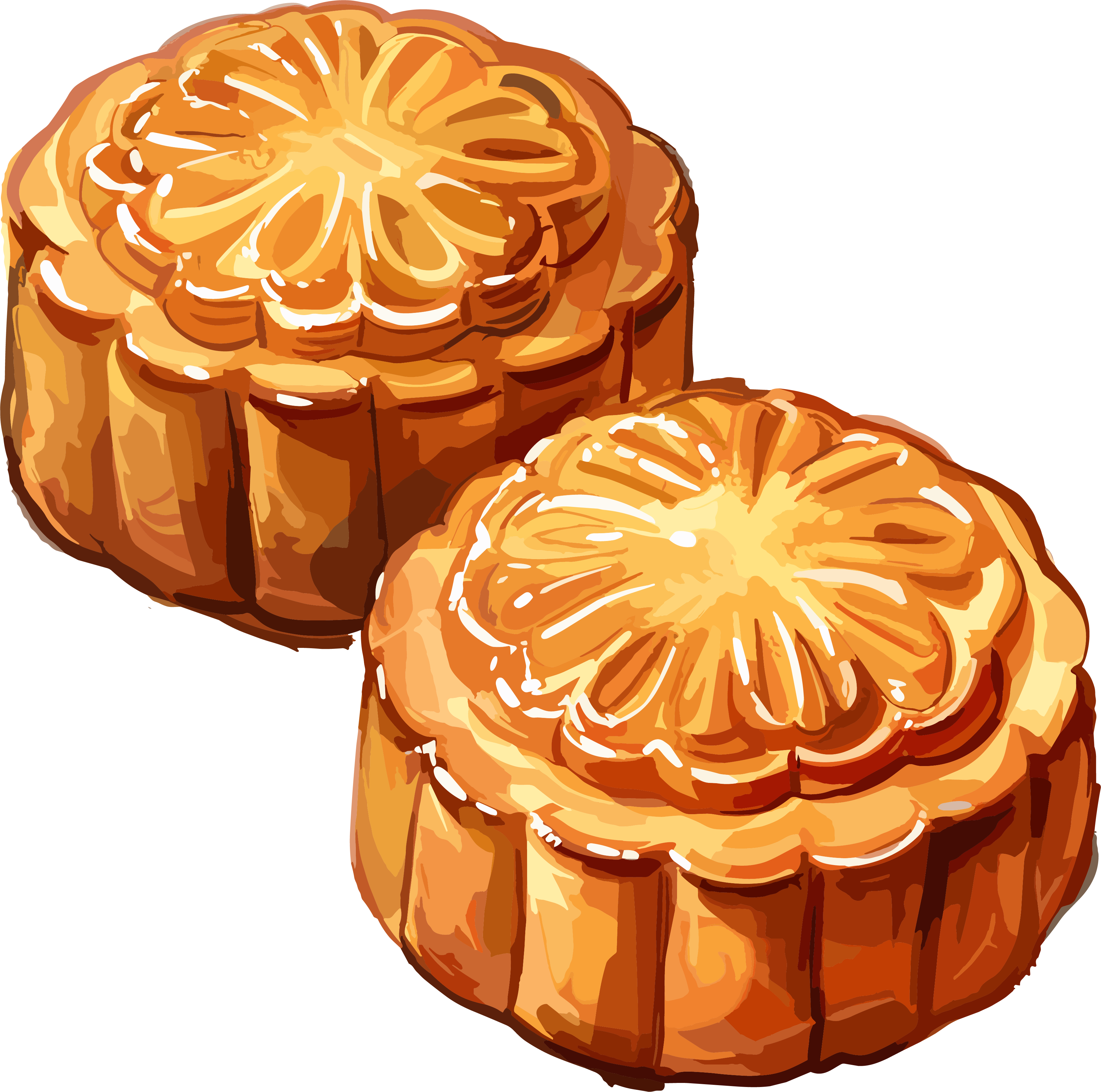 Mooncake Transparent Background Illustration - Perfect for Your Designs ...