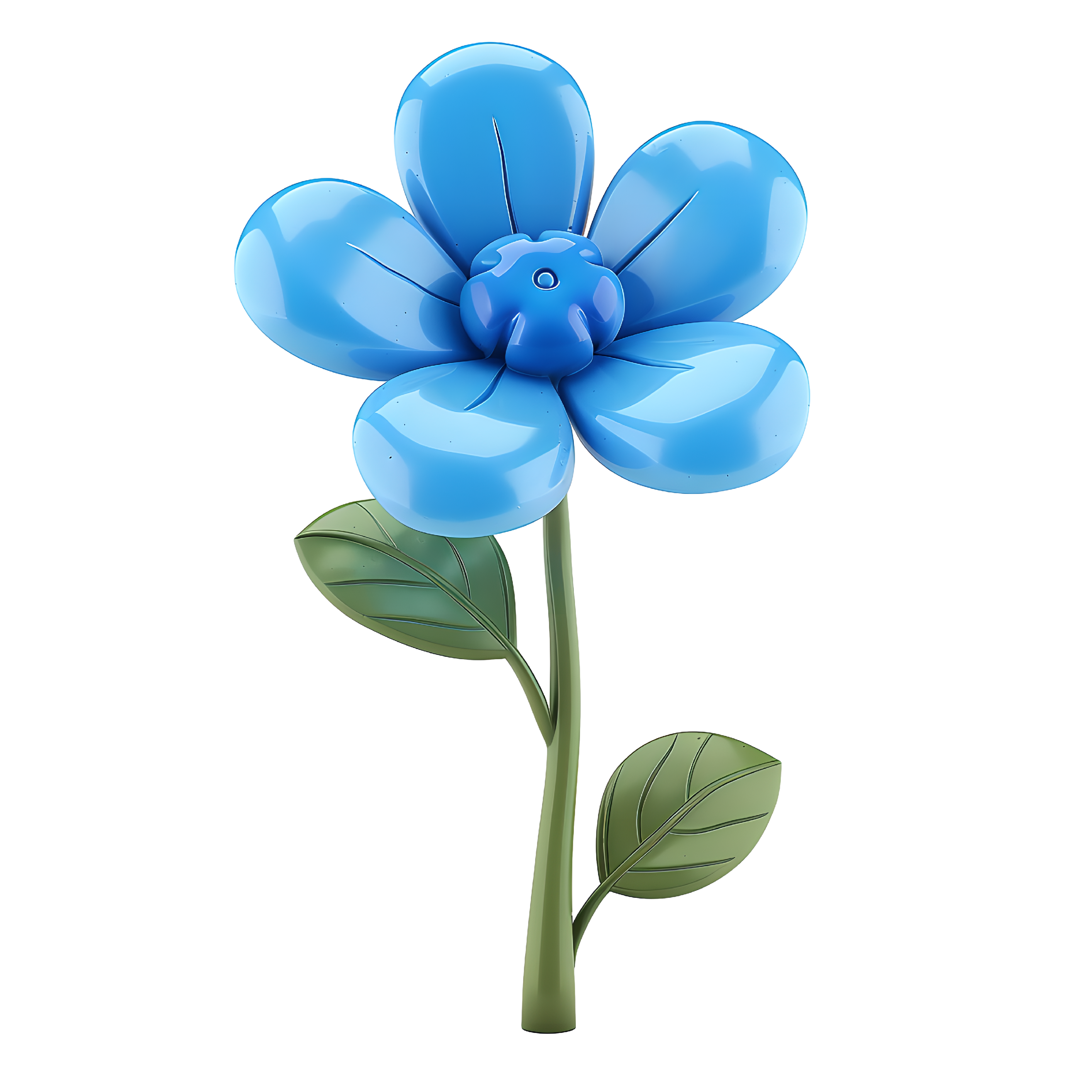 Vibrant 3D Flower Cartoon Illustration: A Creative Digital Art Piece ...