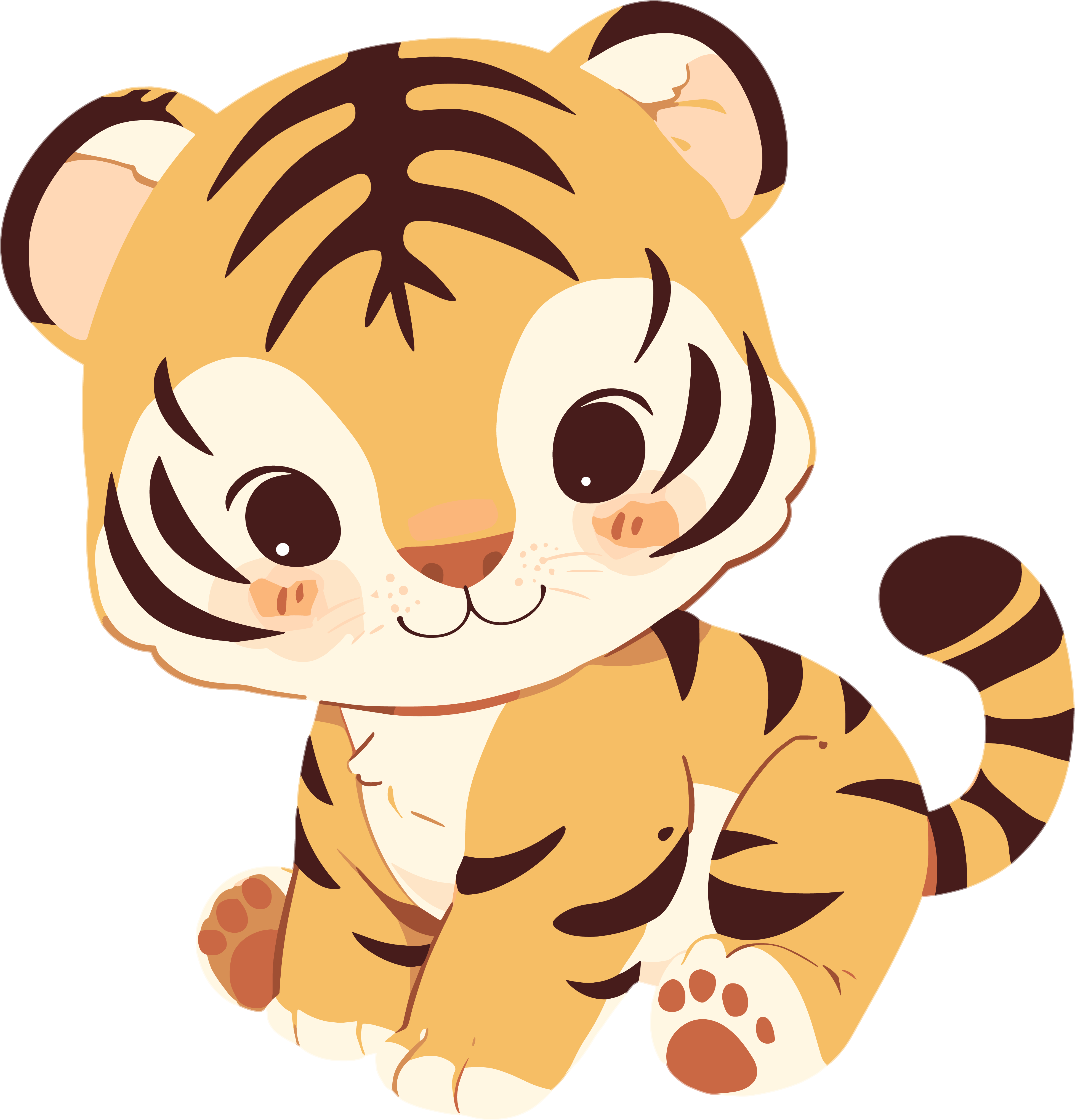 Tiger Transparent Background Illustration - Stunning Wildlife Art | PNGCAT