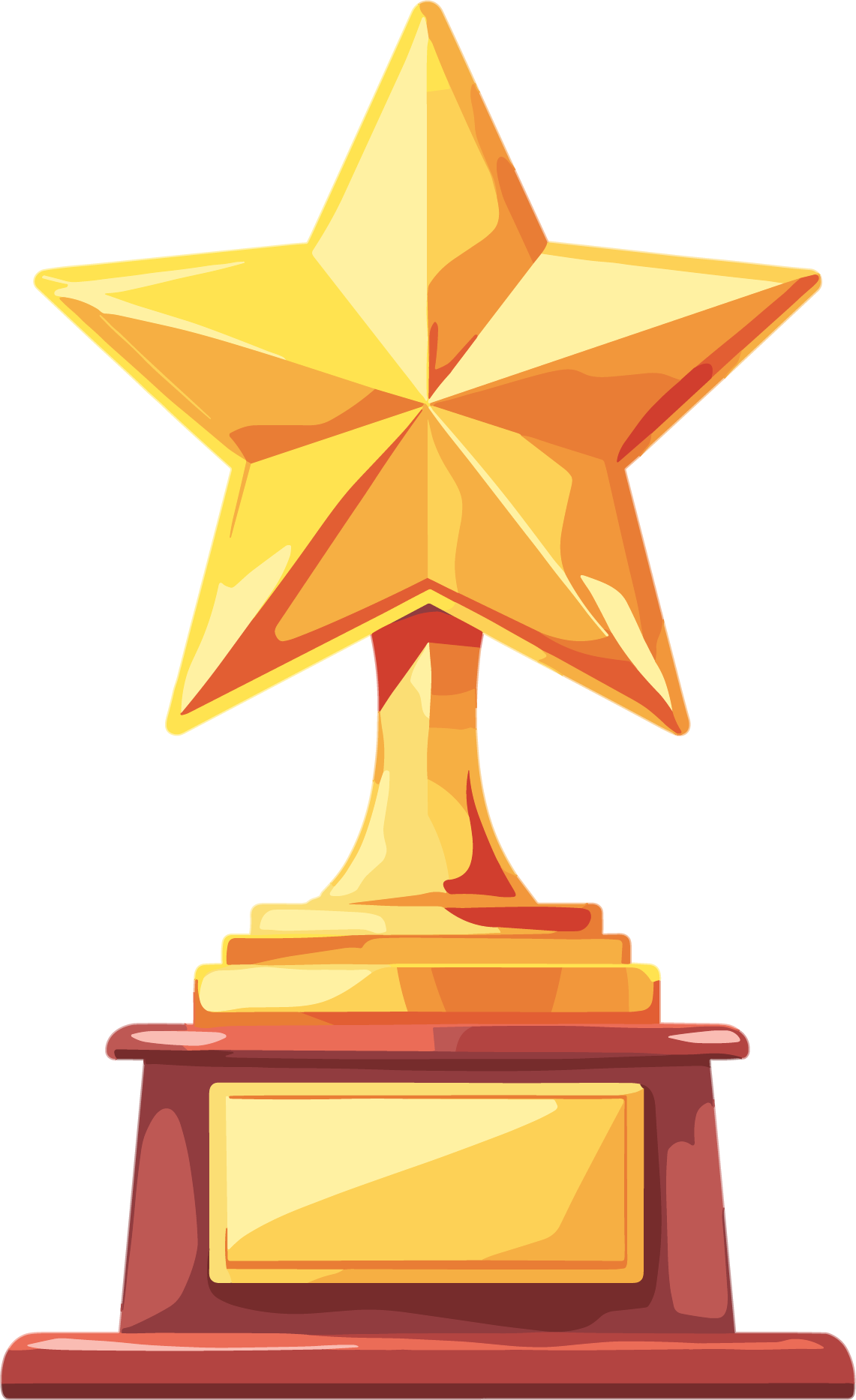 Award Trophy Cartoon Illustration - Creative Design Ideas | PNGCAT