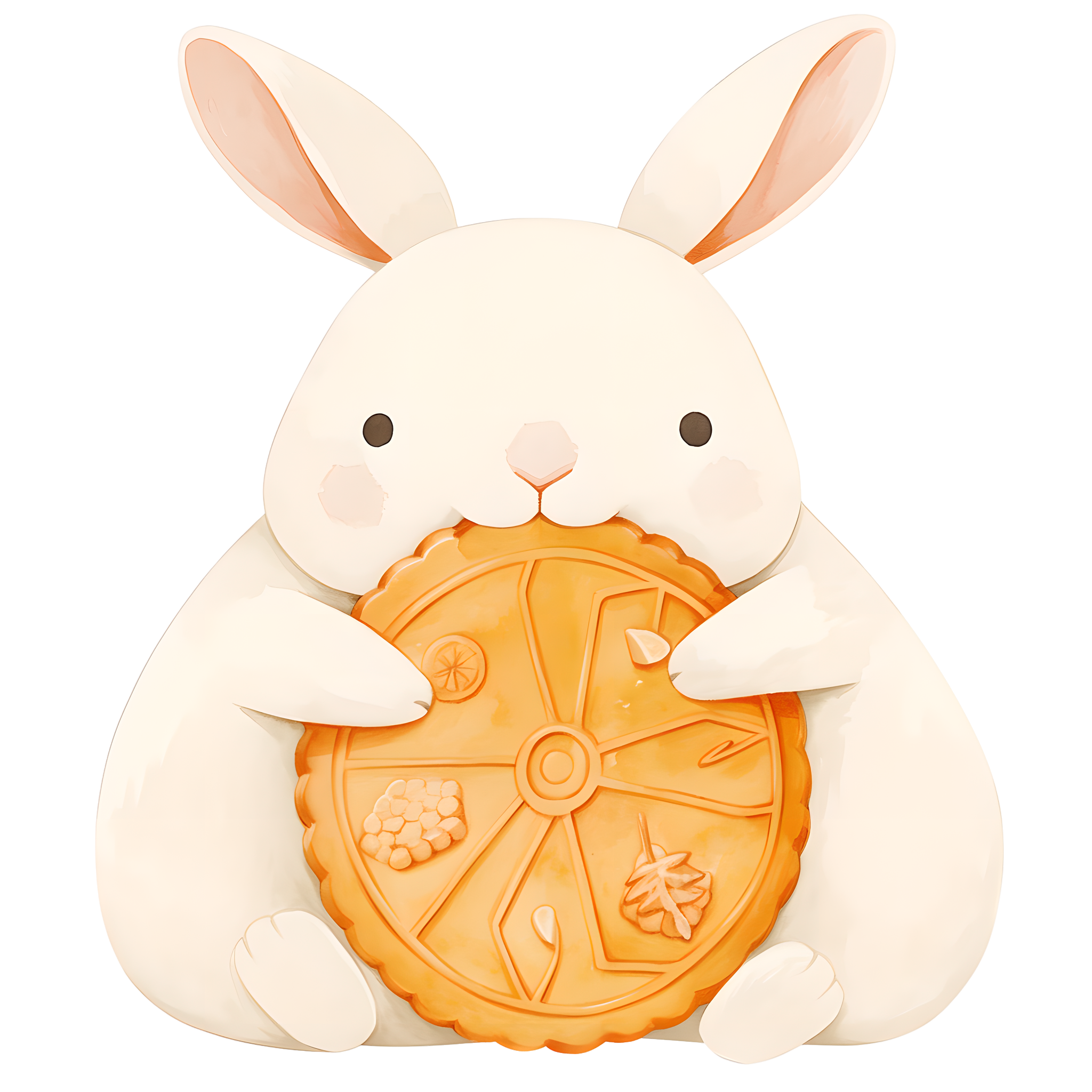 Charming Jade Rabbit Cartoon Illustration - A Whimsical Character ...
