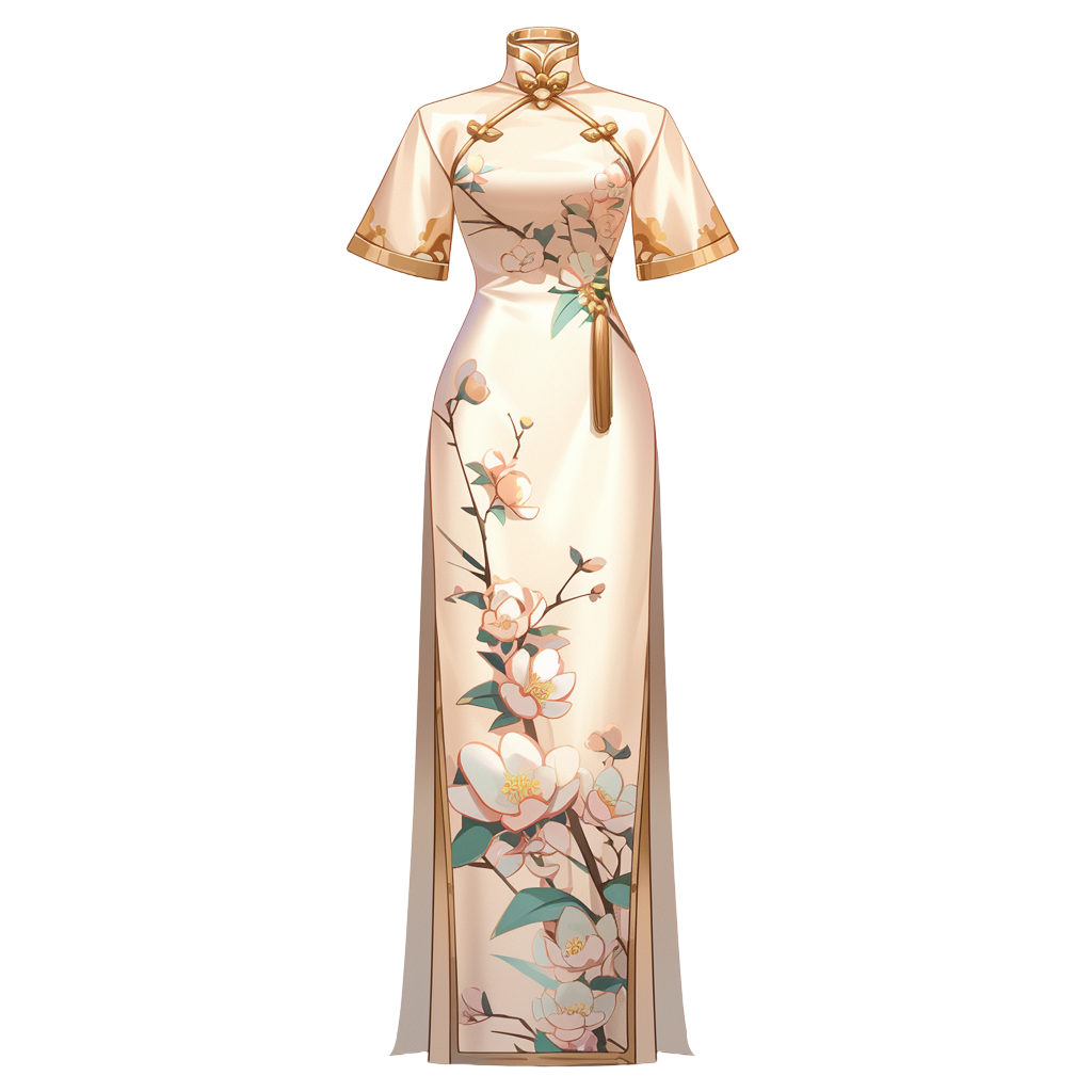 Elegant Qipao Illustrations: A Celebration of Traditional Chinese ...