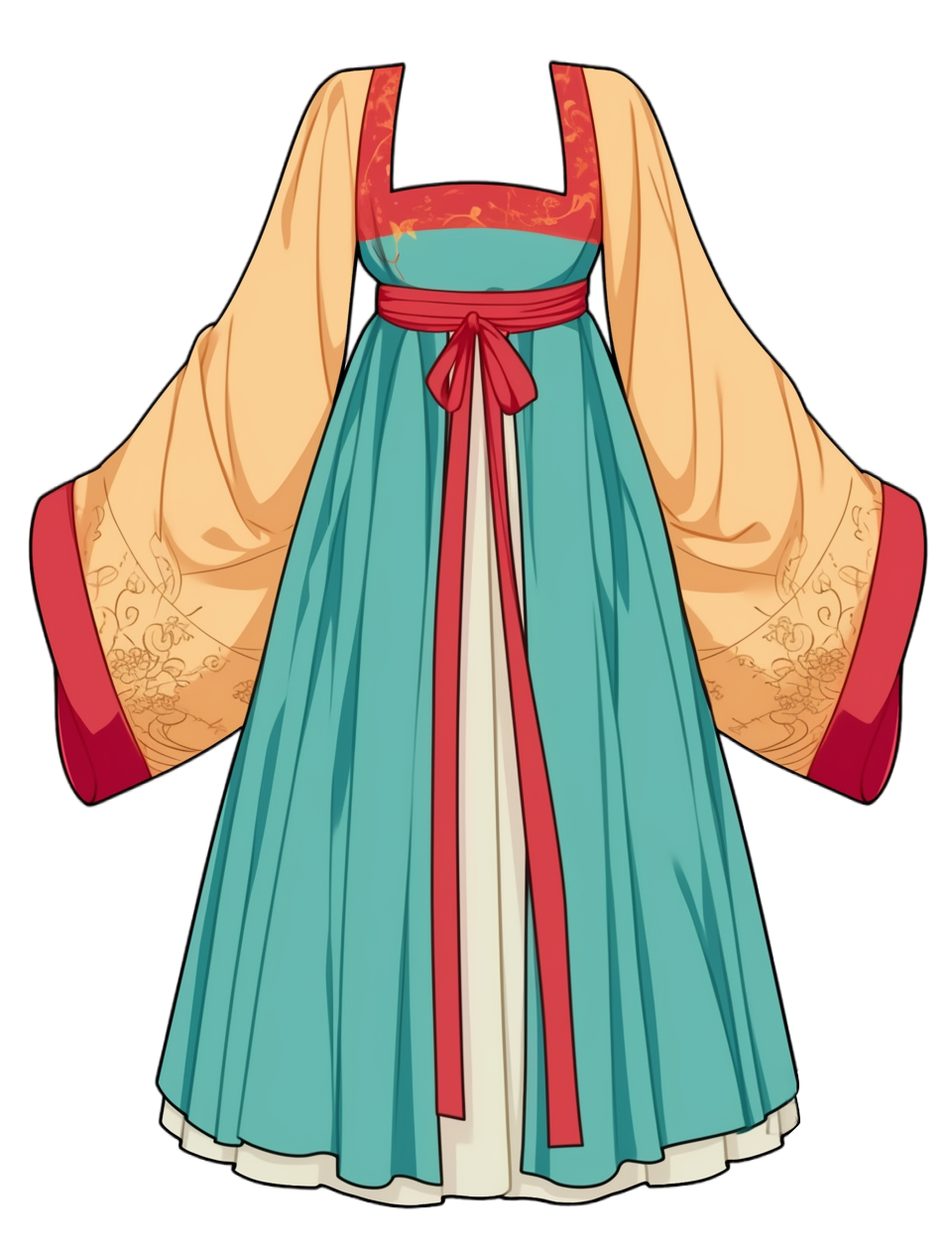 Exploring the Beauty of Hanfu: An Illustration of Traditional Chinese ...